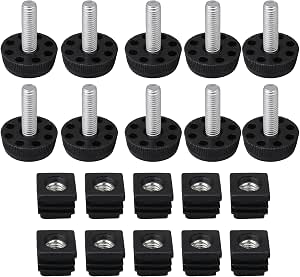 Amazon.com: 10PCS Thread Black Plastic Furniture Chair Leg Plug ...