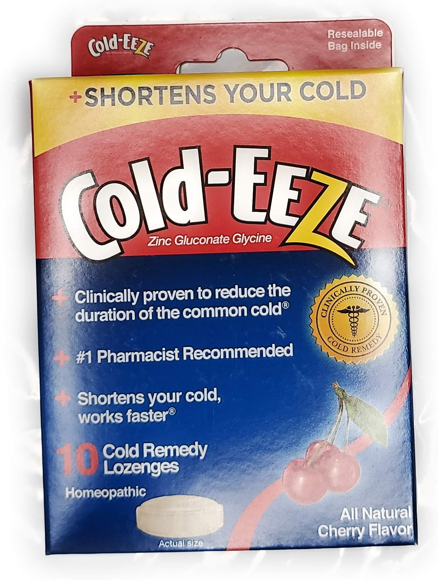 Amazon.com: Cold-EEZE Cold Remedy Lozenges, Cherry Flavor, 10 Count ...