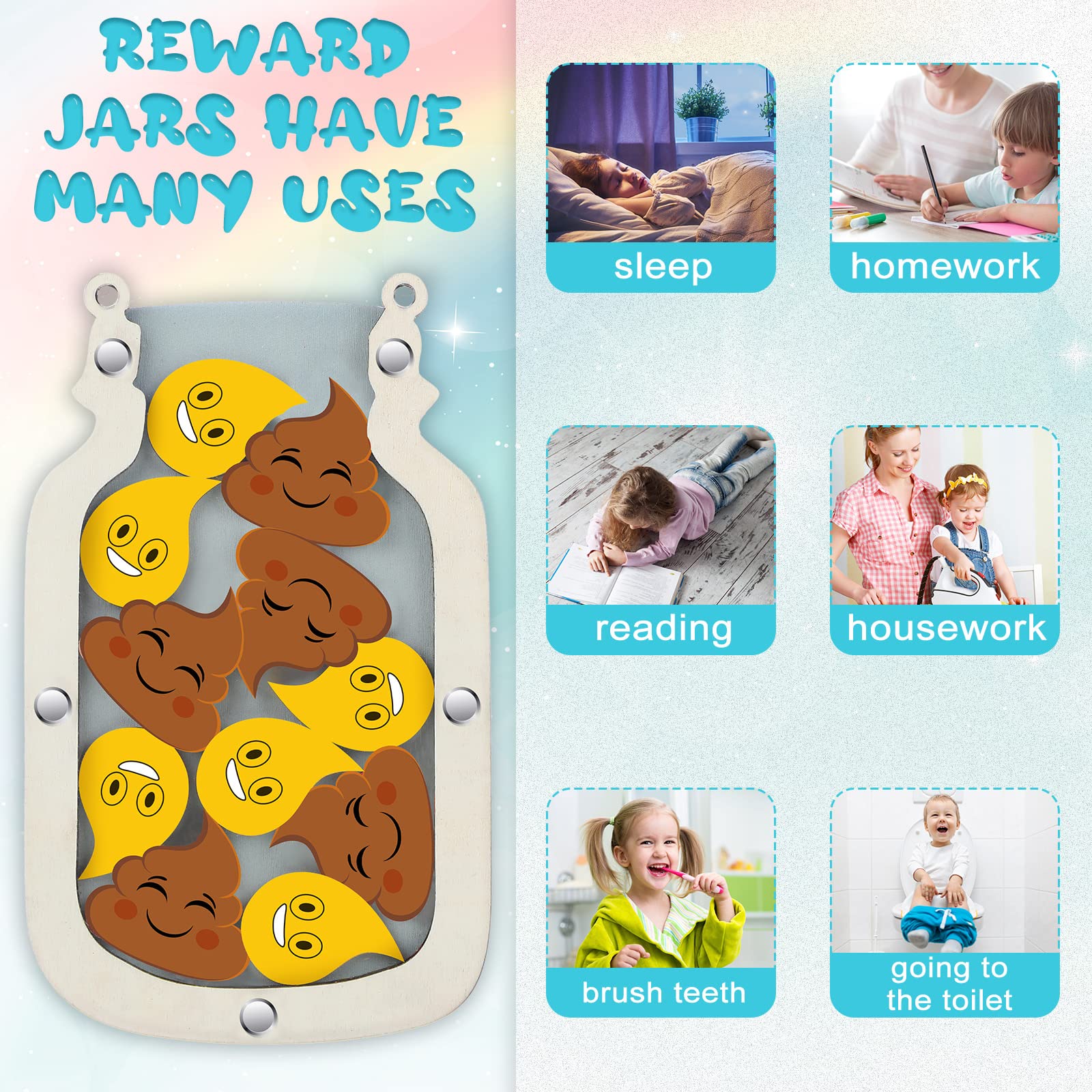 Snapklik.com : Qunclay Reward Jar For Kids Pot Training Reward Jar ...