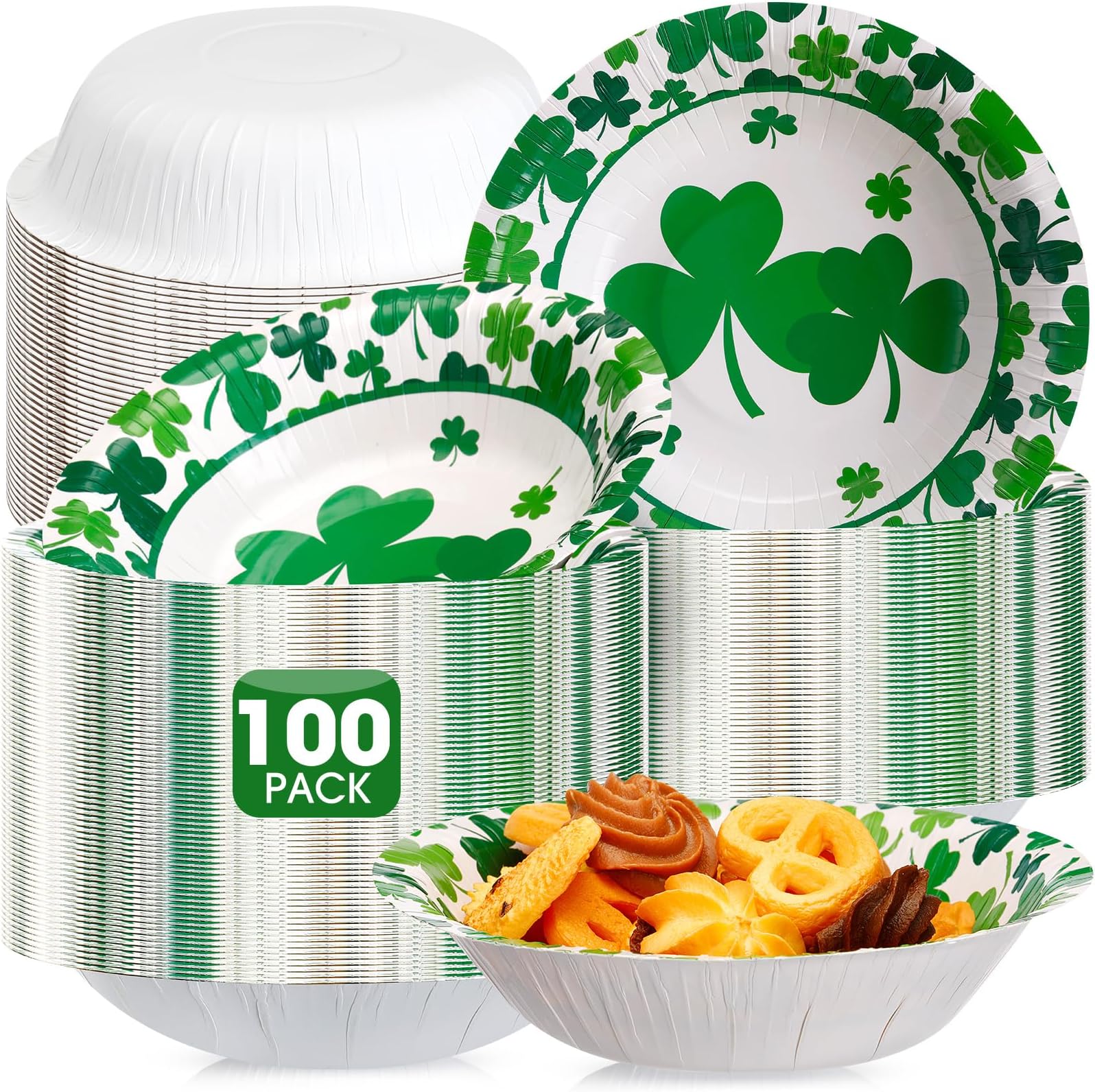 Amazon.com: Creative Converting Touch of Color Paper Bowl, 20 oz, Green ...