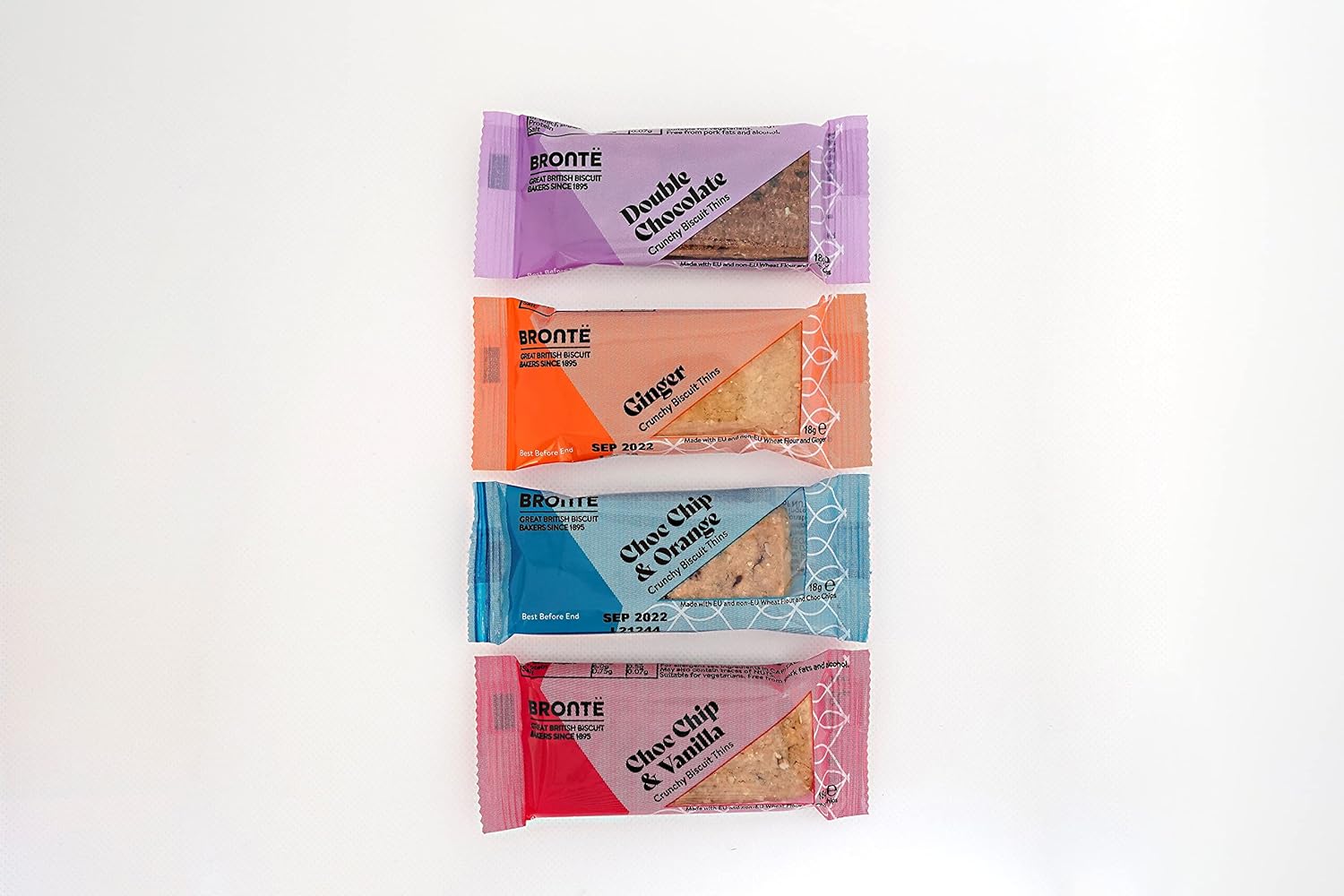 Bronte Biscuit Thins 2 Pack Mini Variety Biscuits (100 packs of 2 ...