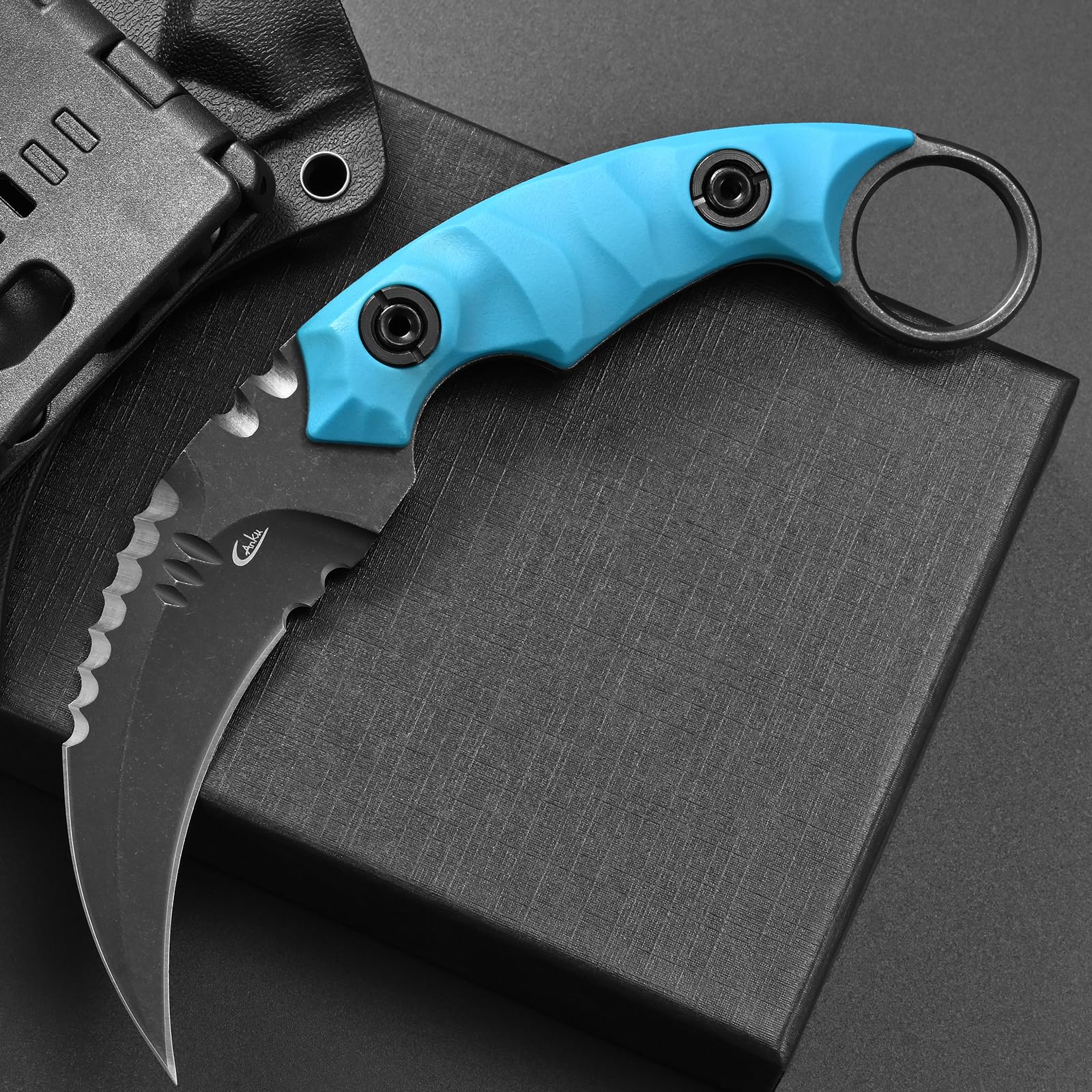 Snapklik.com : Ccanku C1691N Fixed Blade Knife,D2 Steel Nylon ...