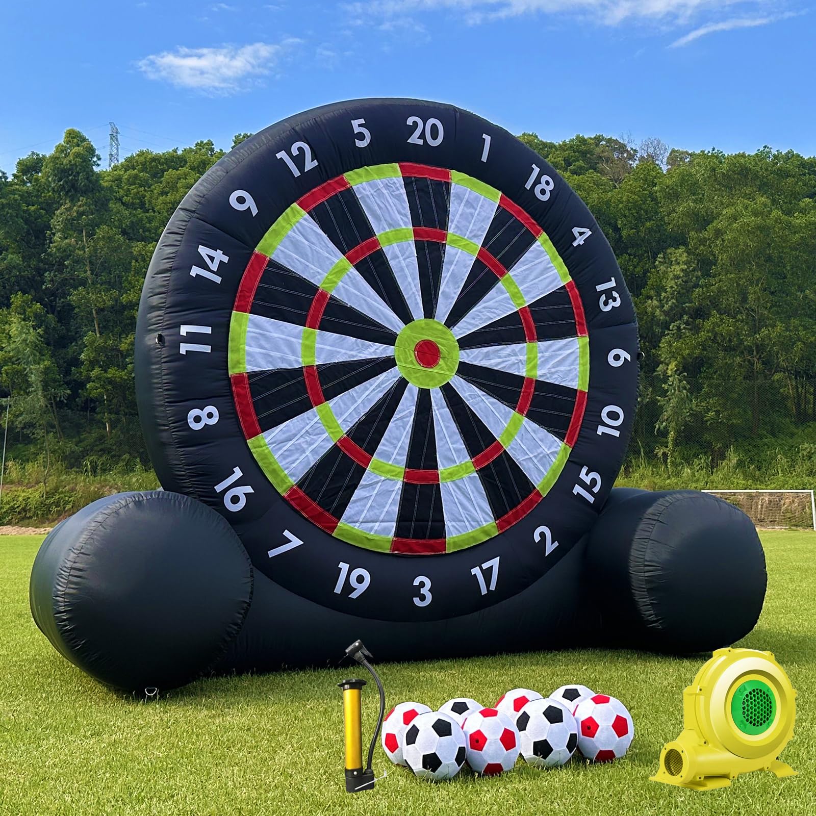 INFLANTTEBLE Inflatable Soccer Dart Boards- |Gift for Kids| 10FT Tall ...