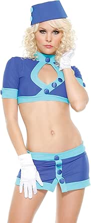 Amazon Fun Funky Fashion Women S Flight Attendant Top Skirts