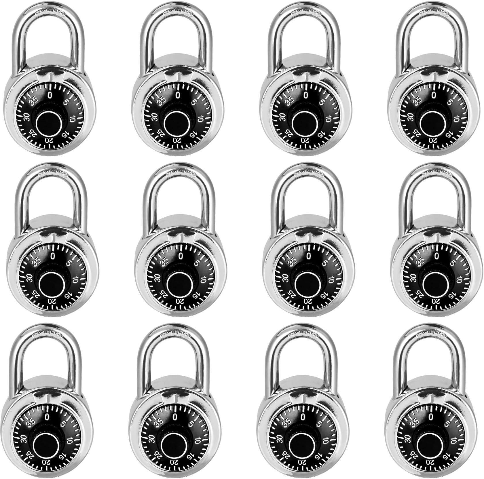50 Pieces Master Lock Combination Padlocks Plus 1 Key Total! Great for ...