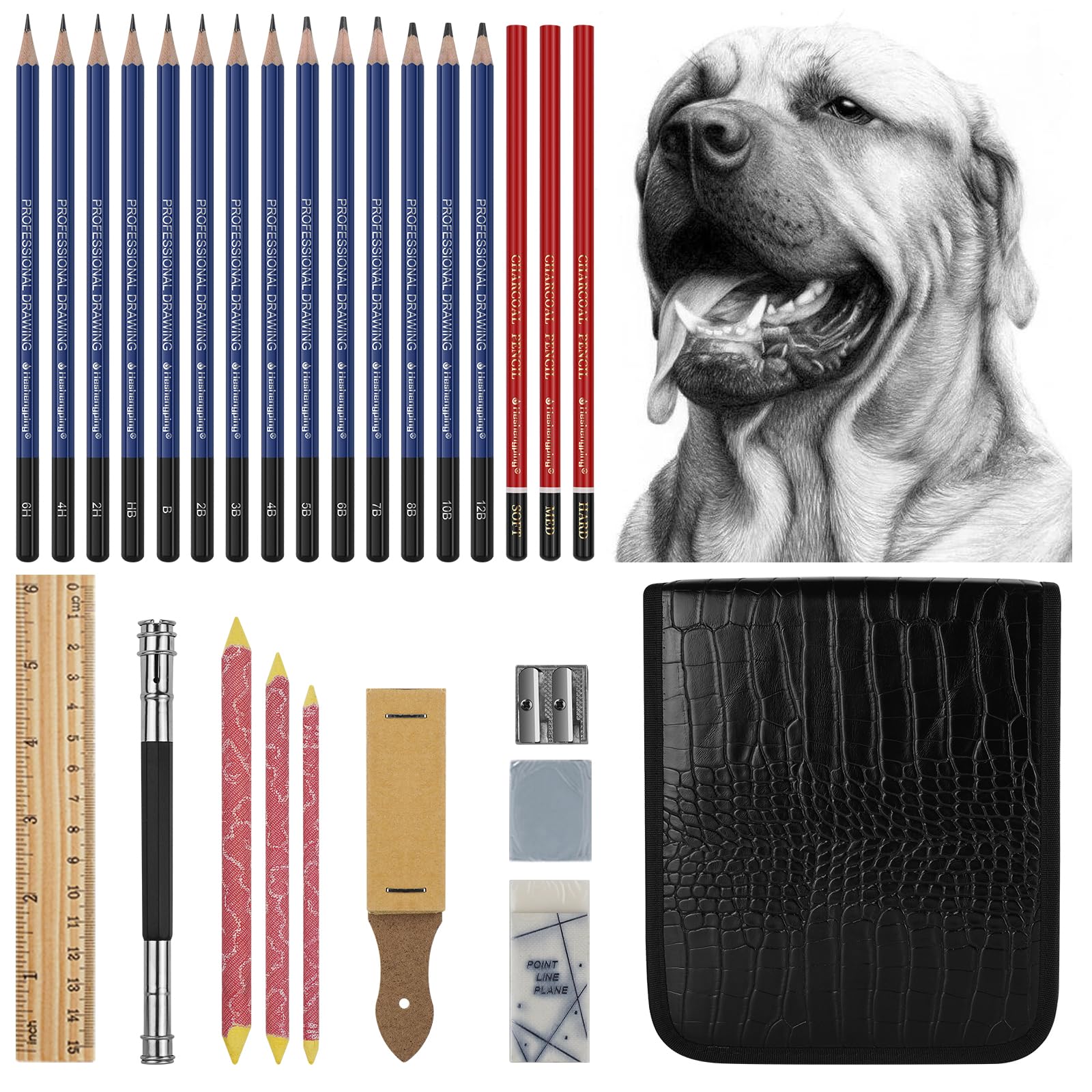 Amazon.com : Sketch Pencils for Drawing, 27pcs Drawing Pencils ...