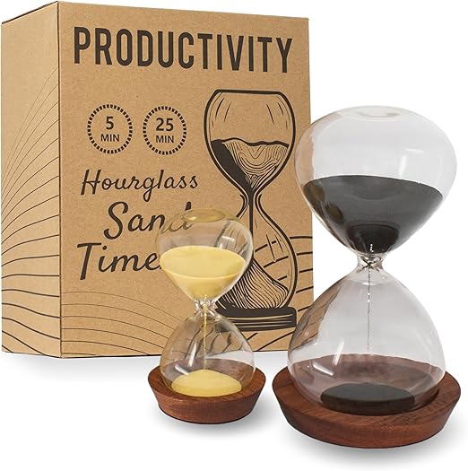Amazon.com: Decorative Hourglass Sand Timer Set - Includes 25 and 5 ...