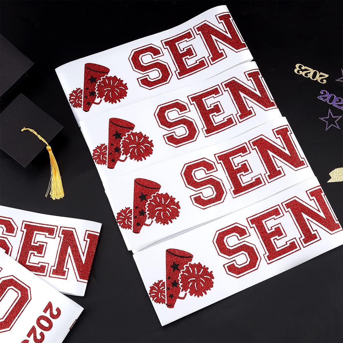 Amazon.com: 6 Pack Senior 2023 Sash, White Senior 2023 Satin Sashes ...