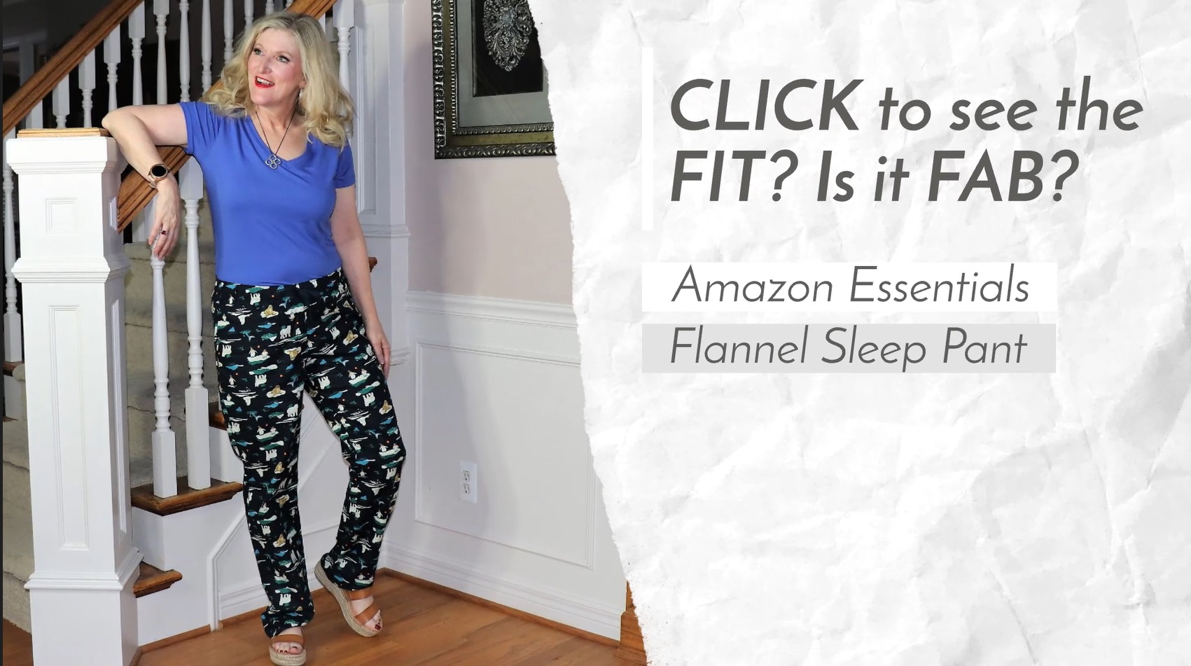 Watch Fit? fab? Styling the Amazon Essentials Flannel Sleep Pant on ...
