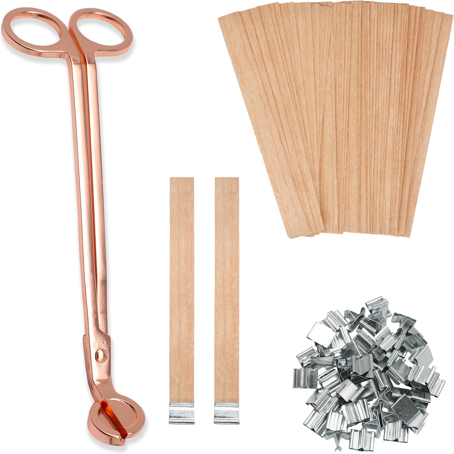 Amazon.com: 100pcs Wooden Candle Wicks 5.1 x 0.5 Inch, Smokeless Cherry ...