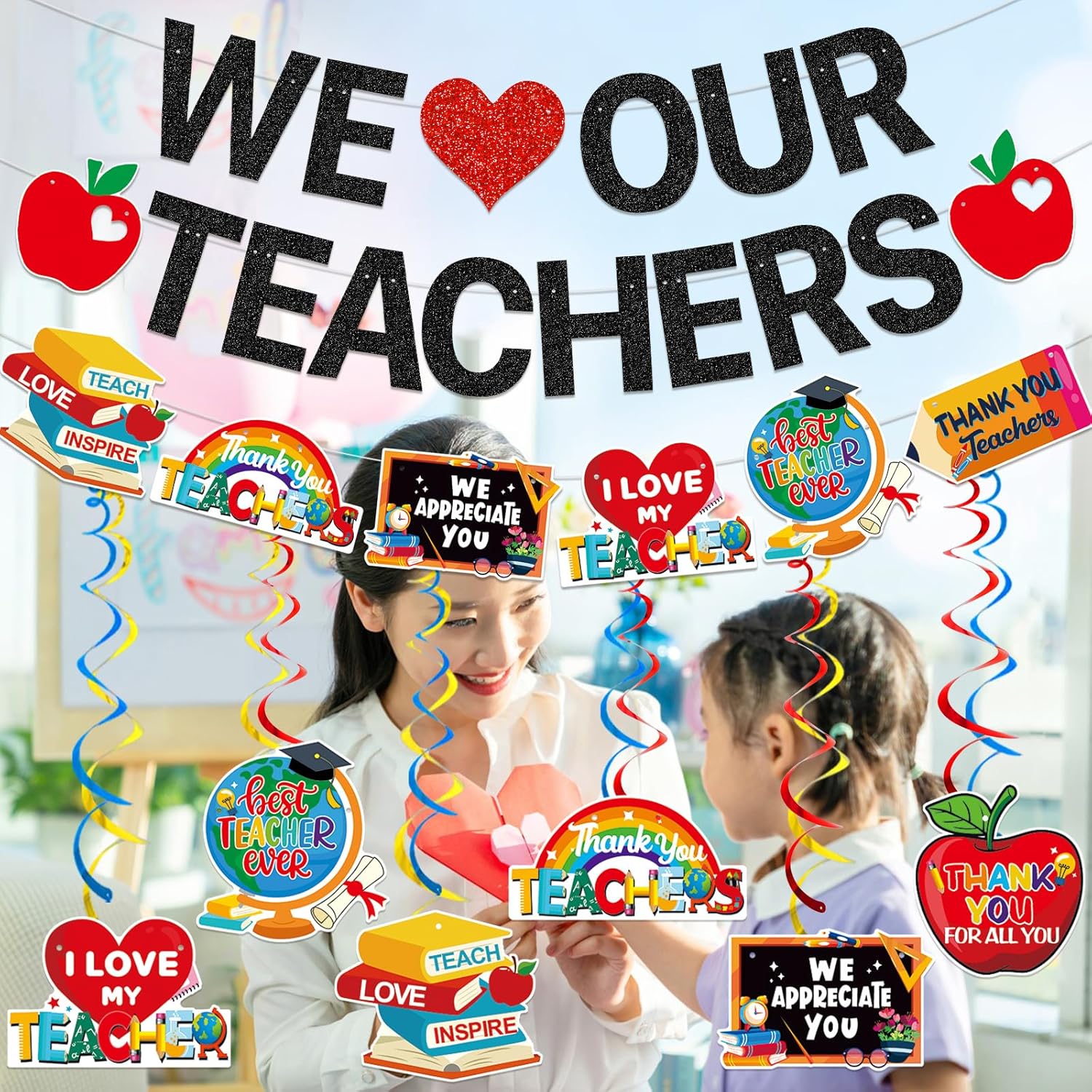 We Love Our Teachers Banner Teacher Appreciation Banner Thank You ...