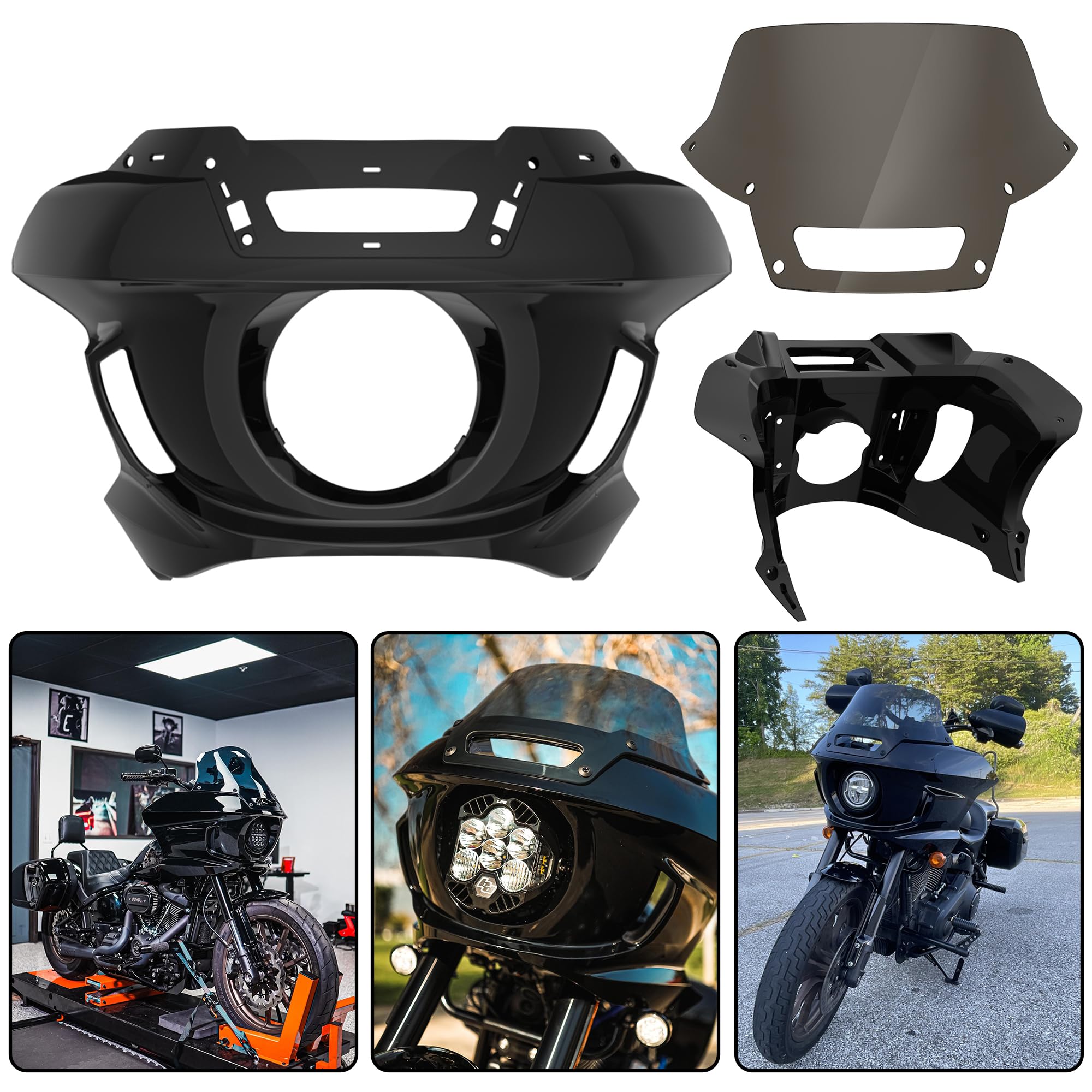 Amazon.com: Advanblack Fairing ST Fairing Front Headlight Fairing ...
