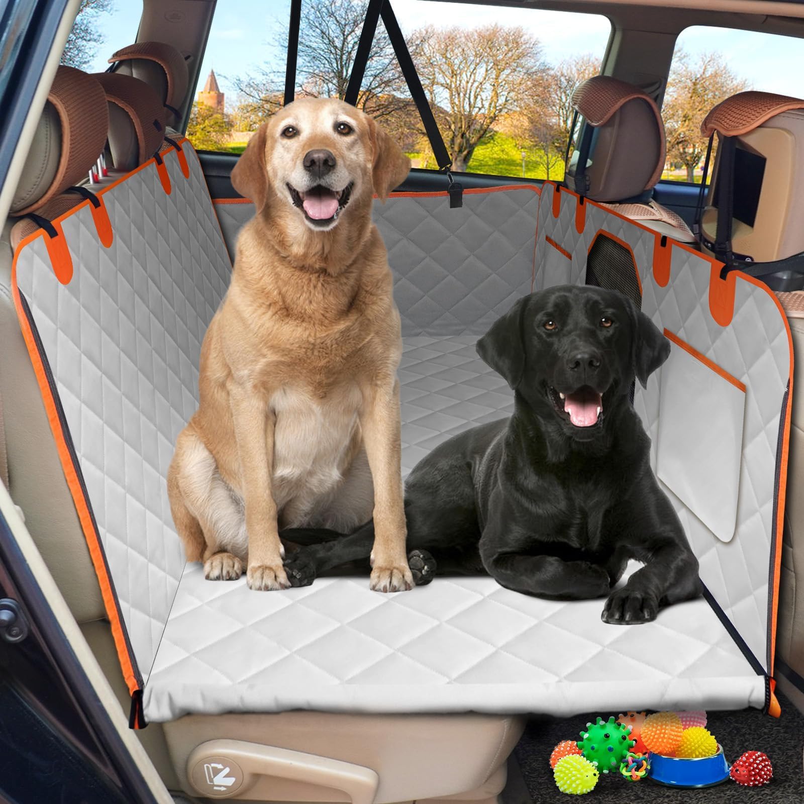 Amazon.com: PawSailor Dog Hammock for Car Hard Bottom Back Seat ...