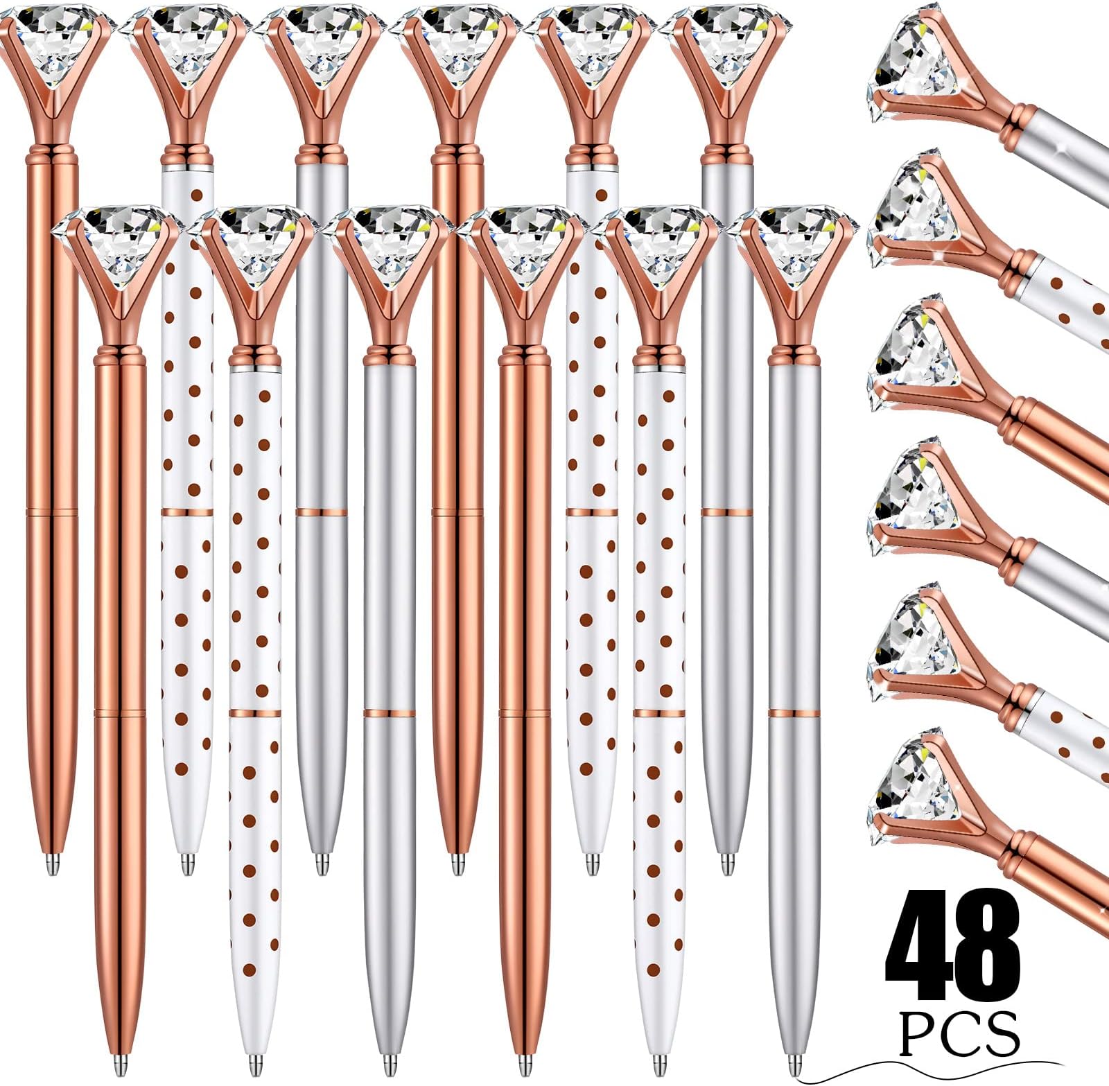 Amazon.com : 10 Pcs Big Diamond Pens with Crystal Bling Rhinestone ...