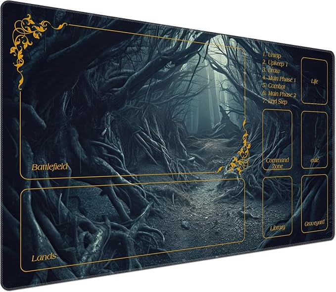 Amazon.com: DEGDFSGR for MTG Playmat with Zones 24 x 14 inches for TCG ...