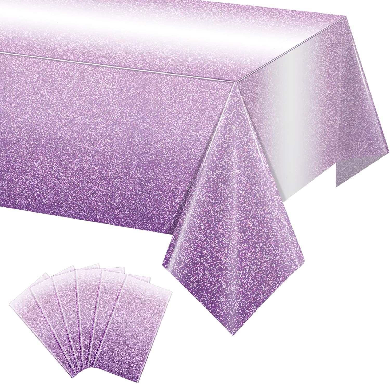 Amazon.com: 6 Pack Ombre Plastic Tablecloth for Parties, Gradient ...