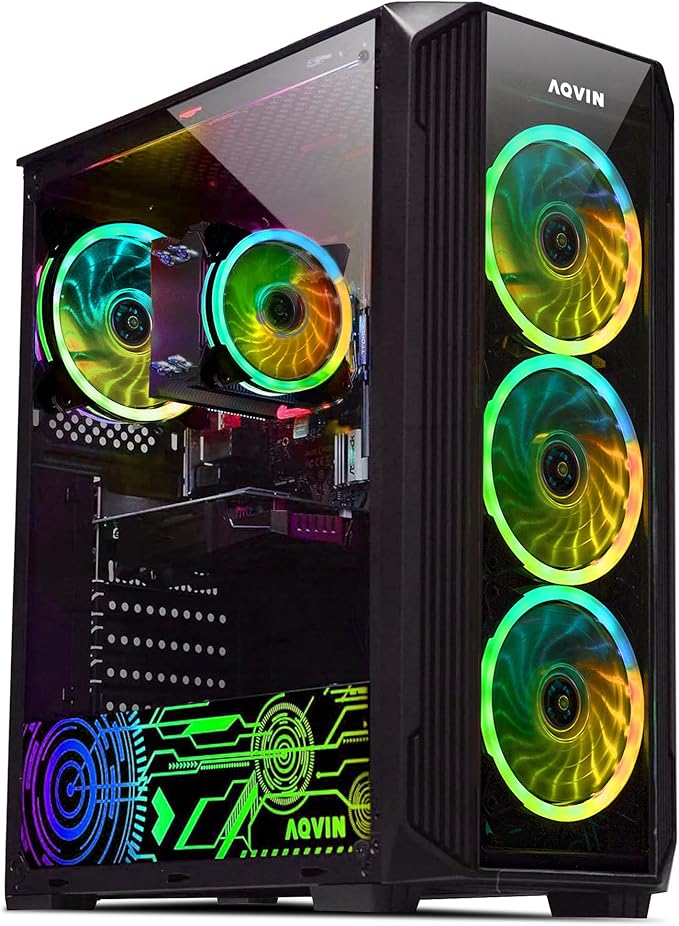 AQVIN Gaming PC with RTX 4060, i7 Processor, 32GB RAM & 2TB SSD