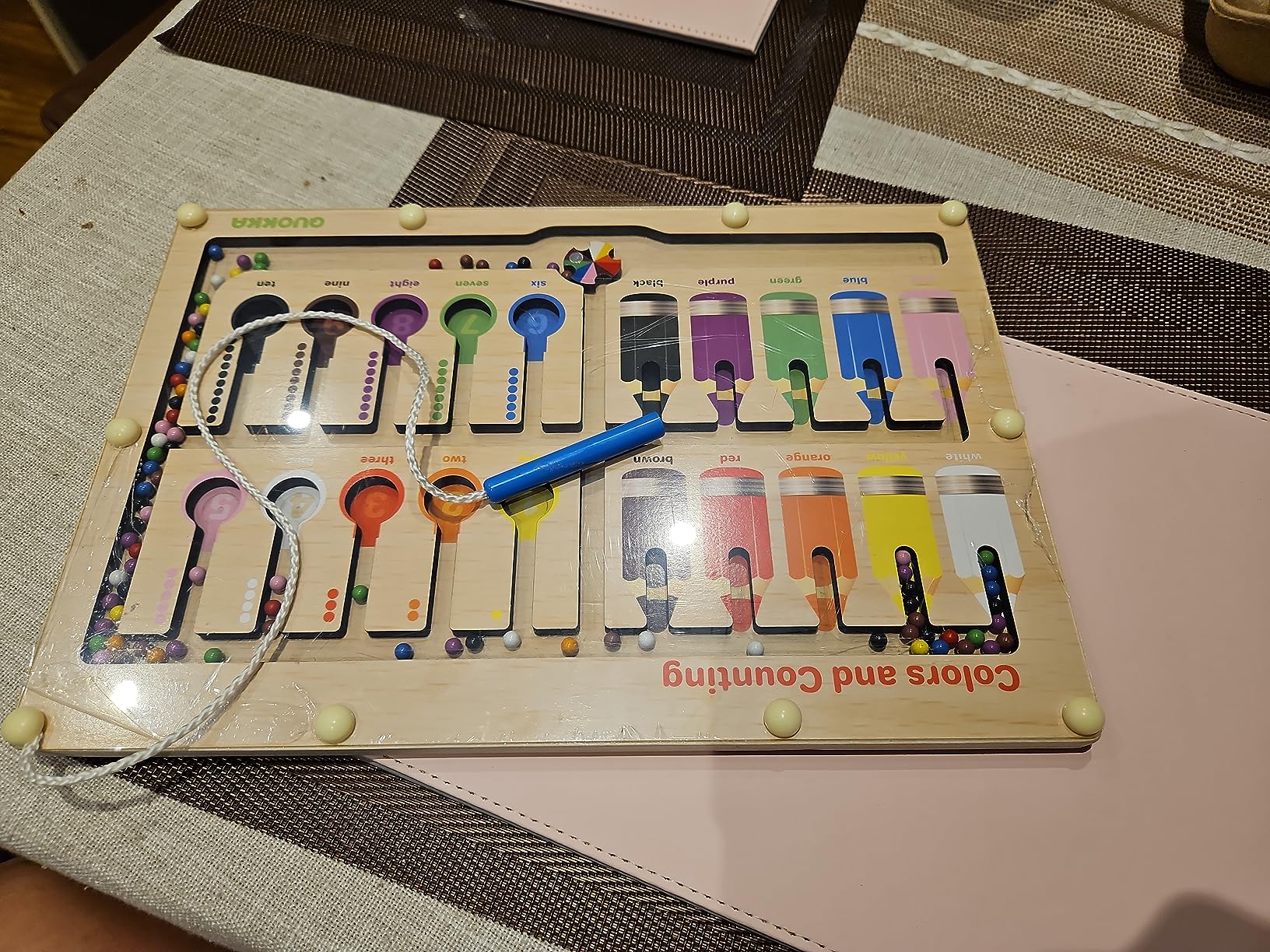 Quokka Magnetic Colour and Number Maze Toy - Colour Sorting Toys for ...