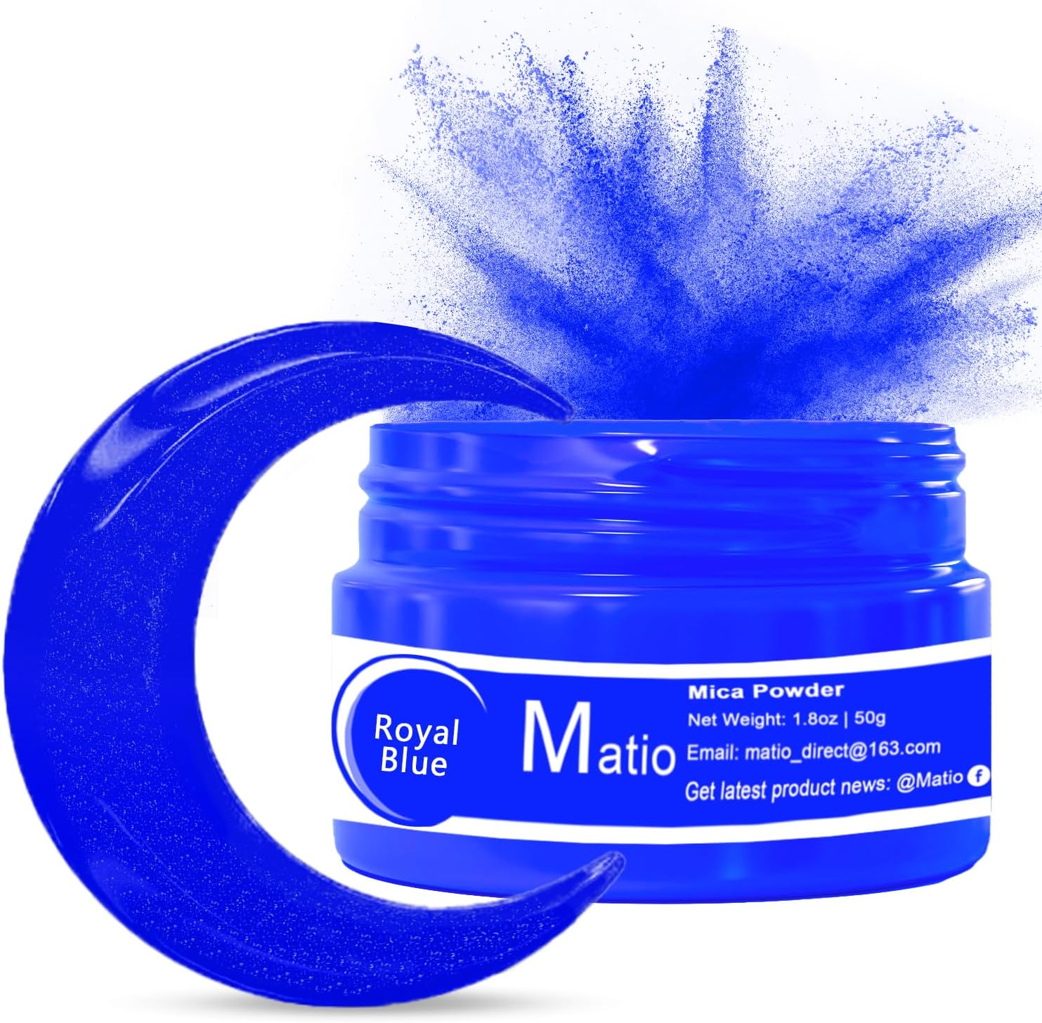 Amazon.com: Matio Neon Pigment Powder, 1.8oz/ 50g Royal Blue Highly ...