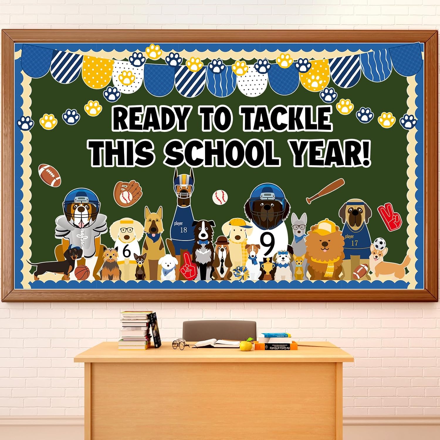 Amazon.com : 80Pcs Dog Bulletin Board Decorations Classroom Set Pets ...