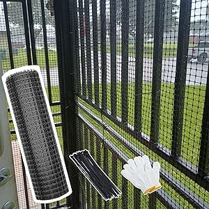 Amazon.com : Garden Fence, Temporary Barrier 5x16ft / 150x500cm, Black ...