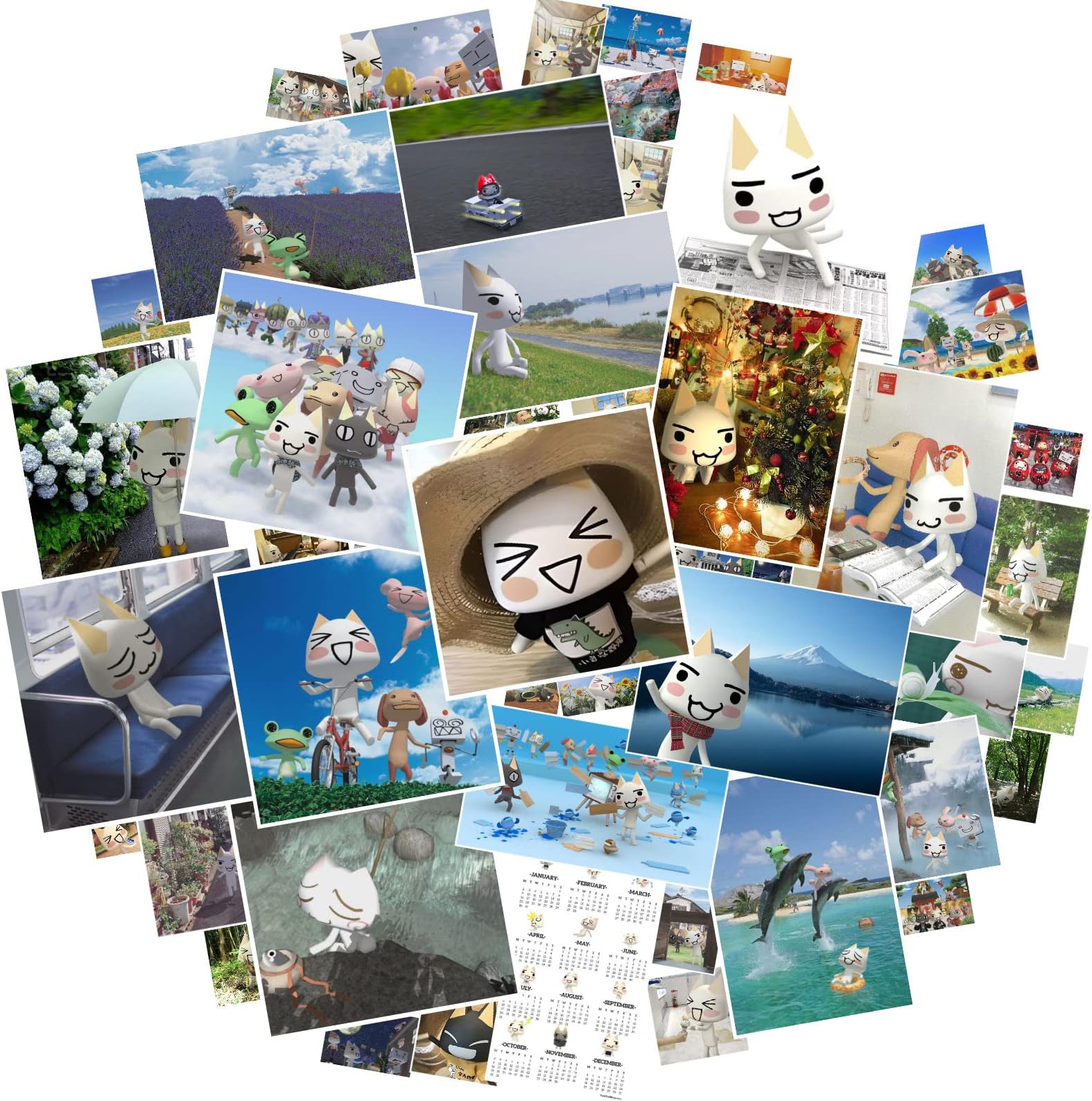 Amazon.com: 50PCS Toro Inoue Cat Kawaii Stickers Party Supplies ...