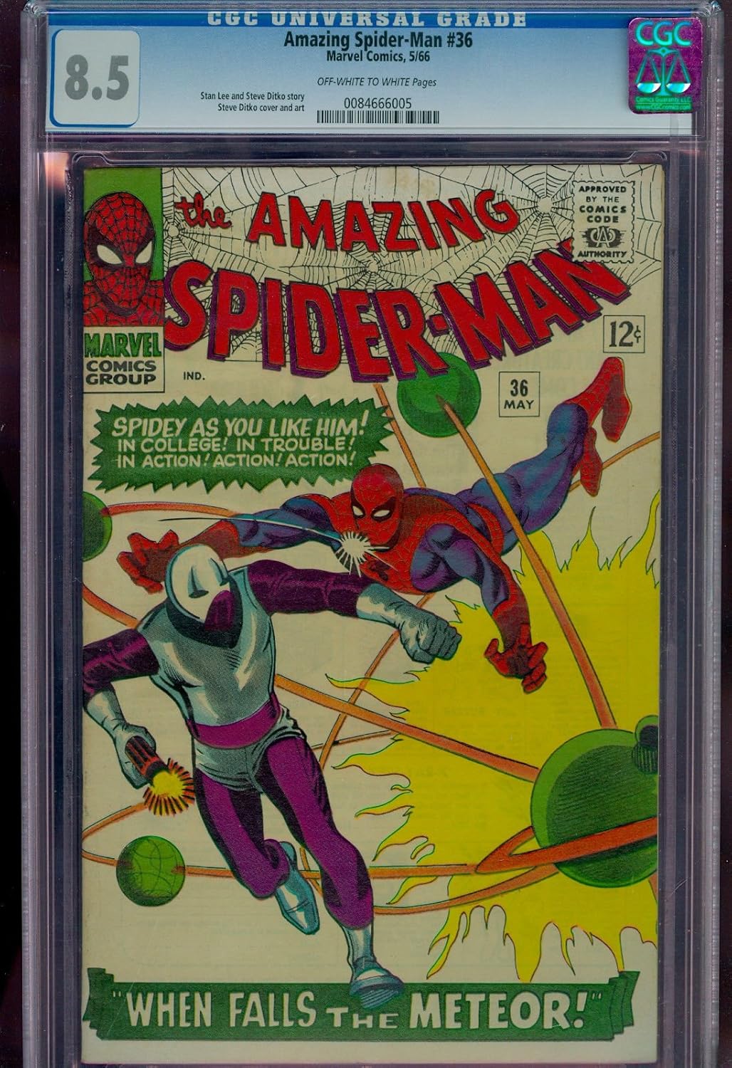 Amazon.com: 1966 Amazing Spider-Man #36 CGC 8.5 Graded Comic Book ...