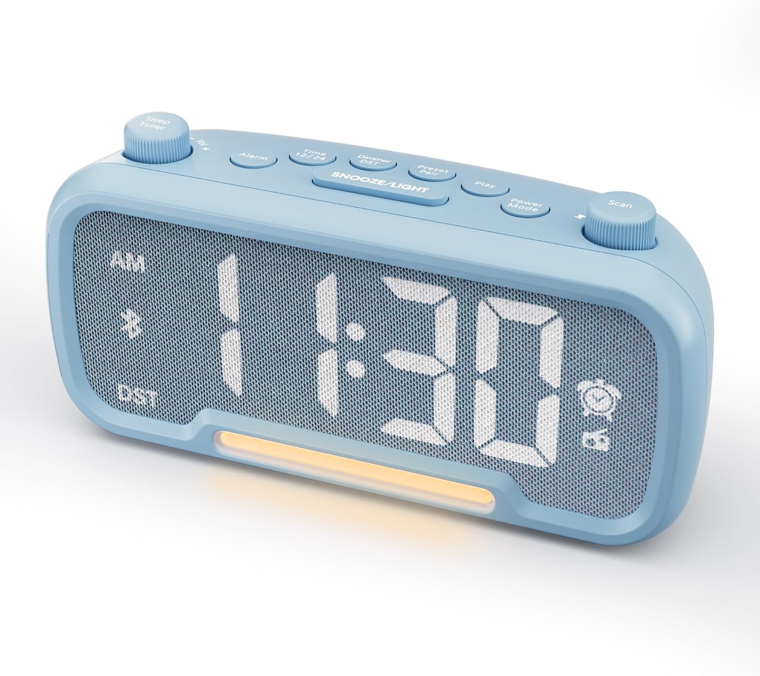 Radio Alarm Clock with Bluetooth Speaker & FM Radio - 5 Adjustable ...