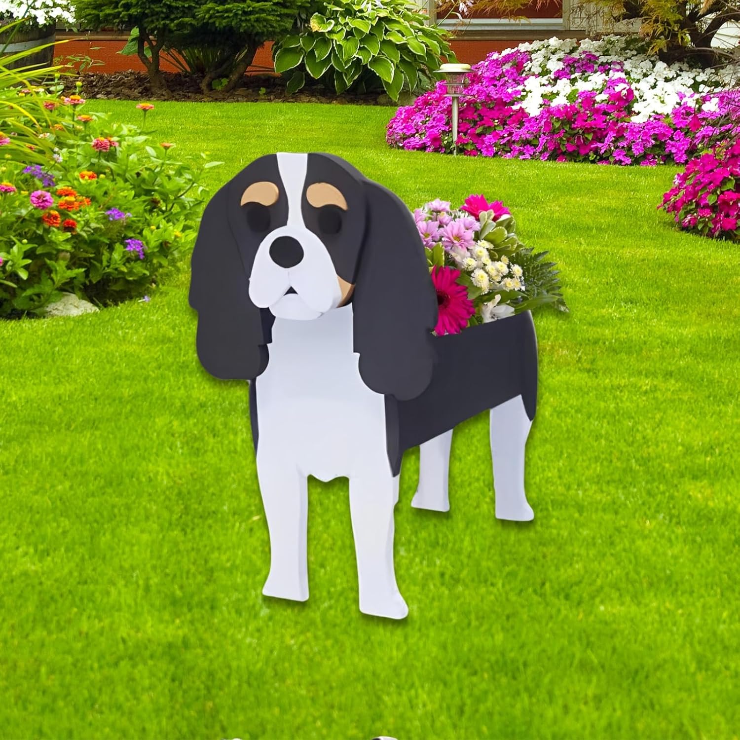 Amazon.com : strolfay Cavalier King Charles Spaniel Dog Planter Plant ...