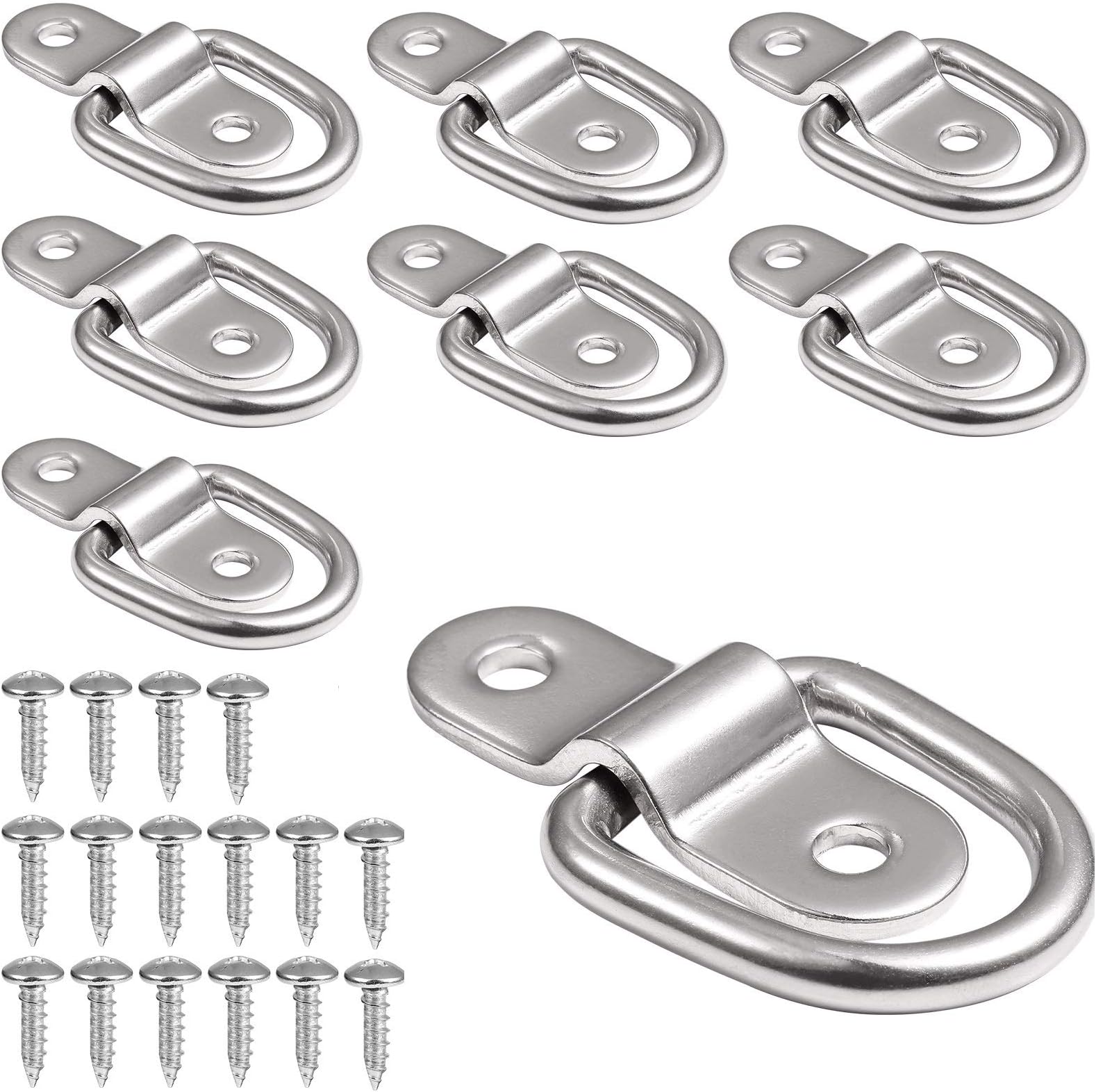 Amazon.com: D Rings Tie Down Anchors Hooks for Trailer Truck Bed ...