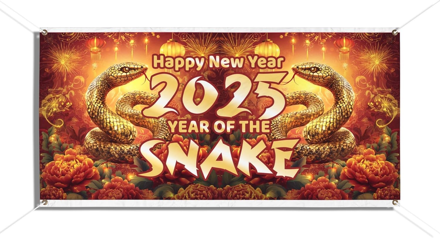 Amazon.com : Year of the Snake Vinyl Banner – 10 oz. Scrim Vinyl with ...