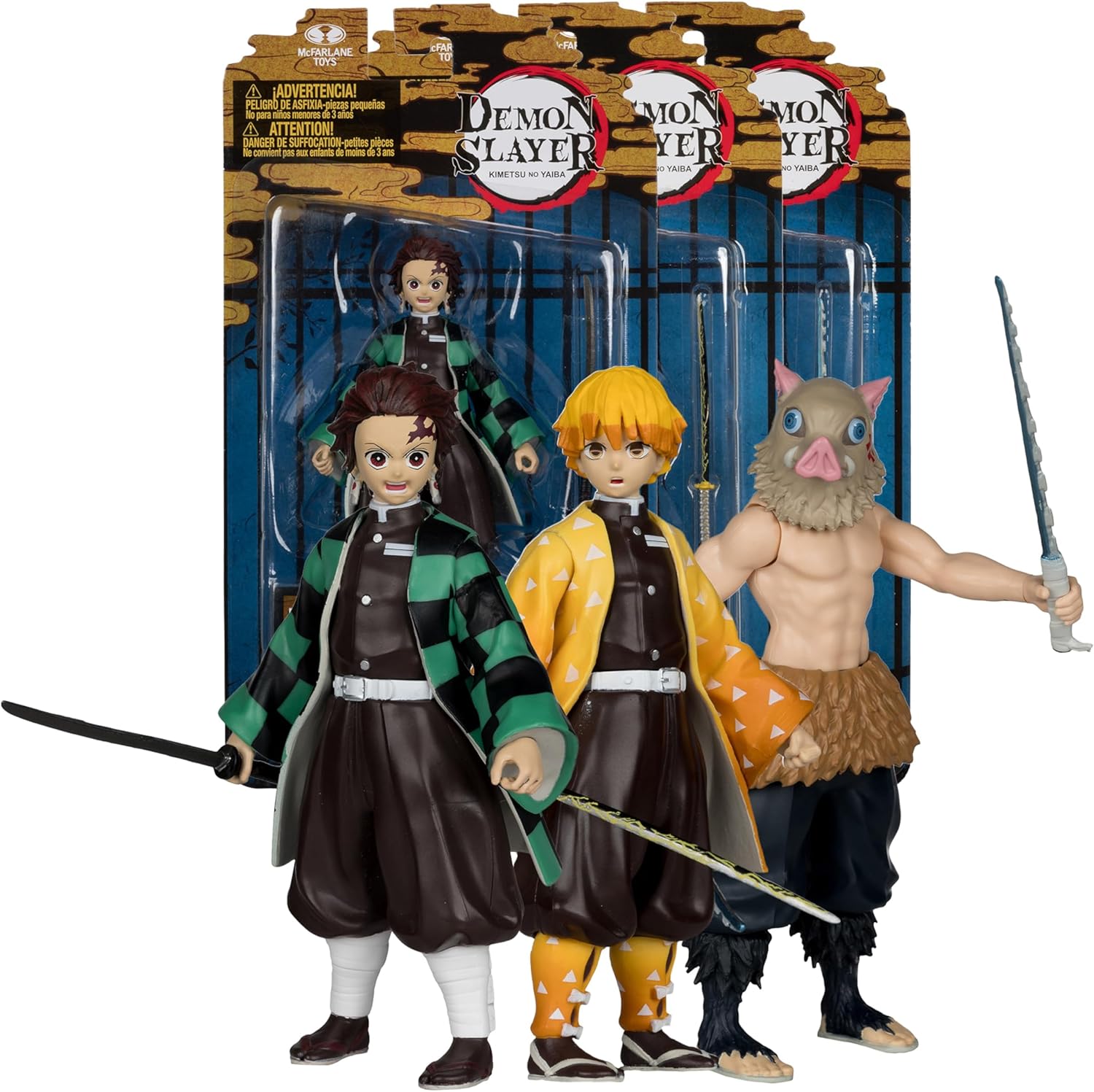 McFarlane Toys - Demon Slayer 3pack 5in Action Figure : Amazon.com.au ...