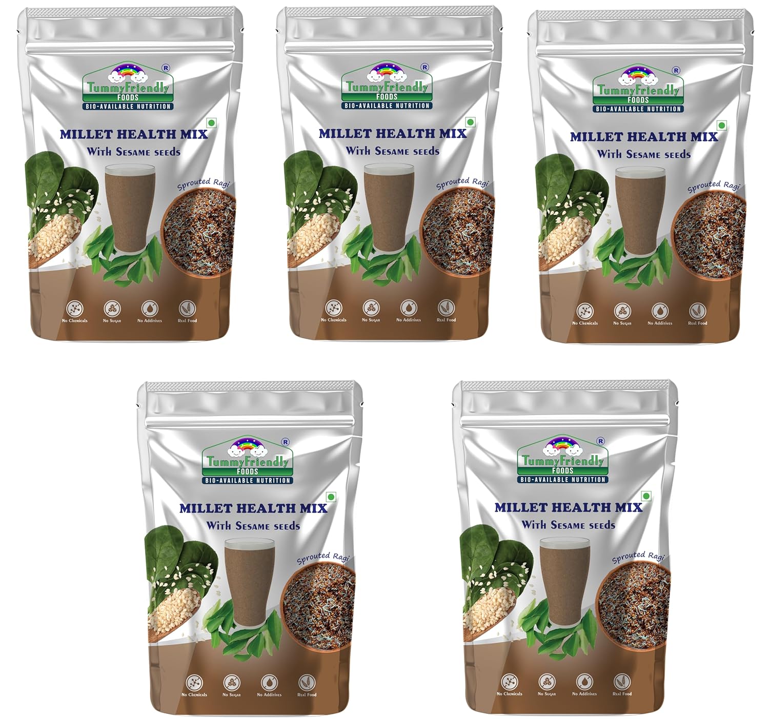 Tummy Friendly Foods Millet Health Mix with Sesame Seeds | Multi Millet ...