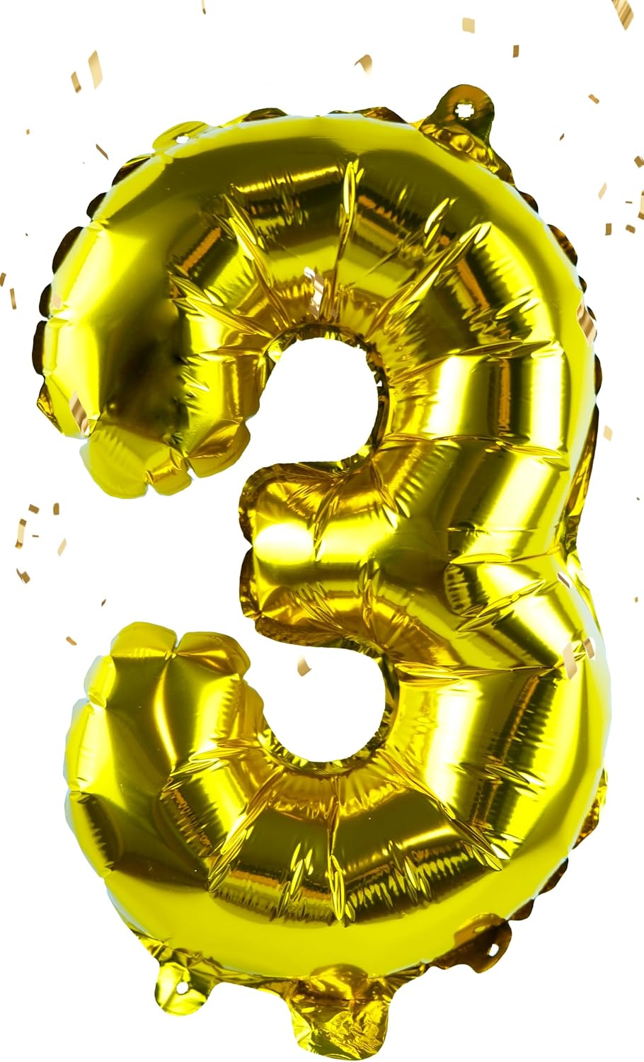 Amazon.com: Gold Number “3”Balloons 16 Inch, Mylar Foil Custom Single ...
