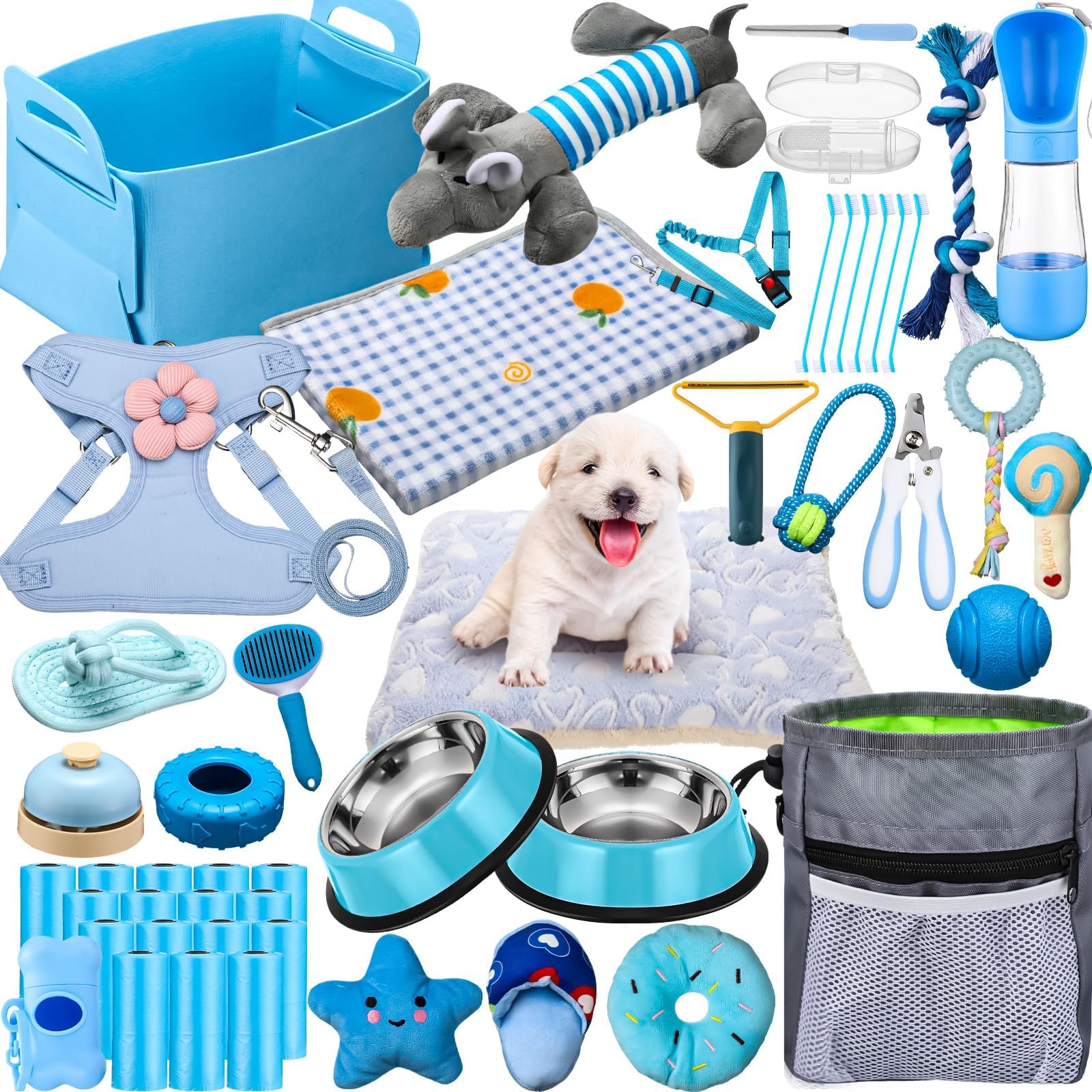 Pet Supplies : Abbylike 50 Pcs Puppy Starter Kit for Small Dogs ...