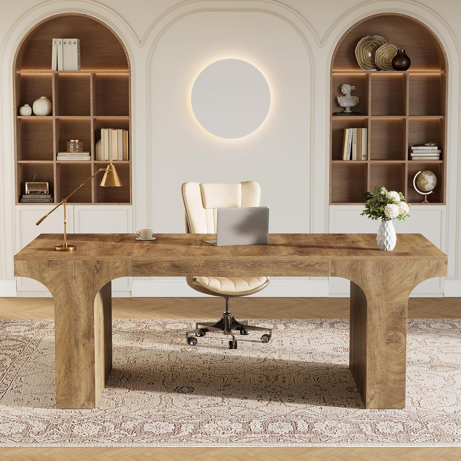 Amazon.com: Tribesigns 70.87" Executive Office Desk, Large Workspace ...