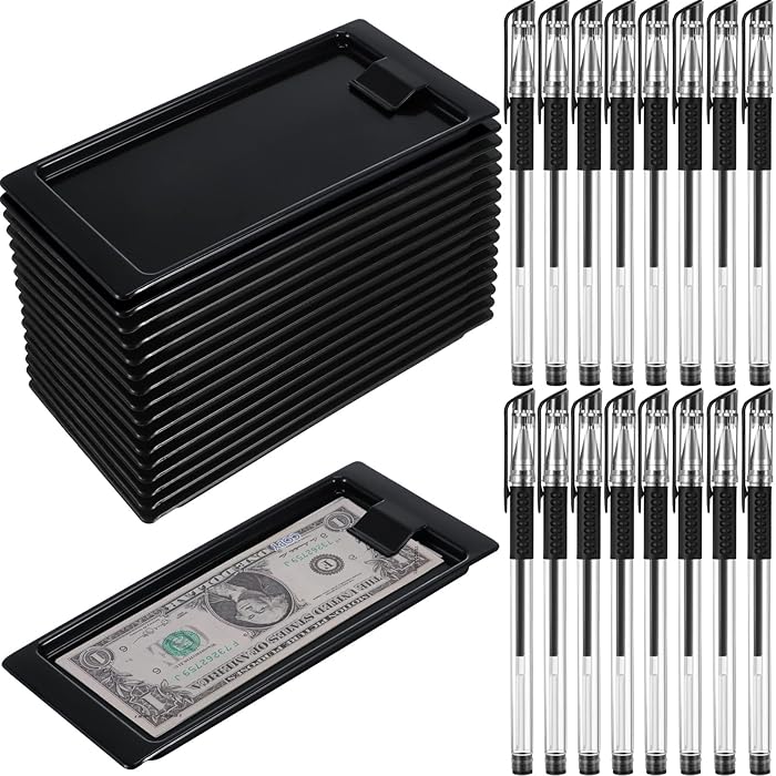 Buy Black Plastic Tip Tray Receipt Holder Tray Check Holder Restaurant ...