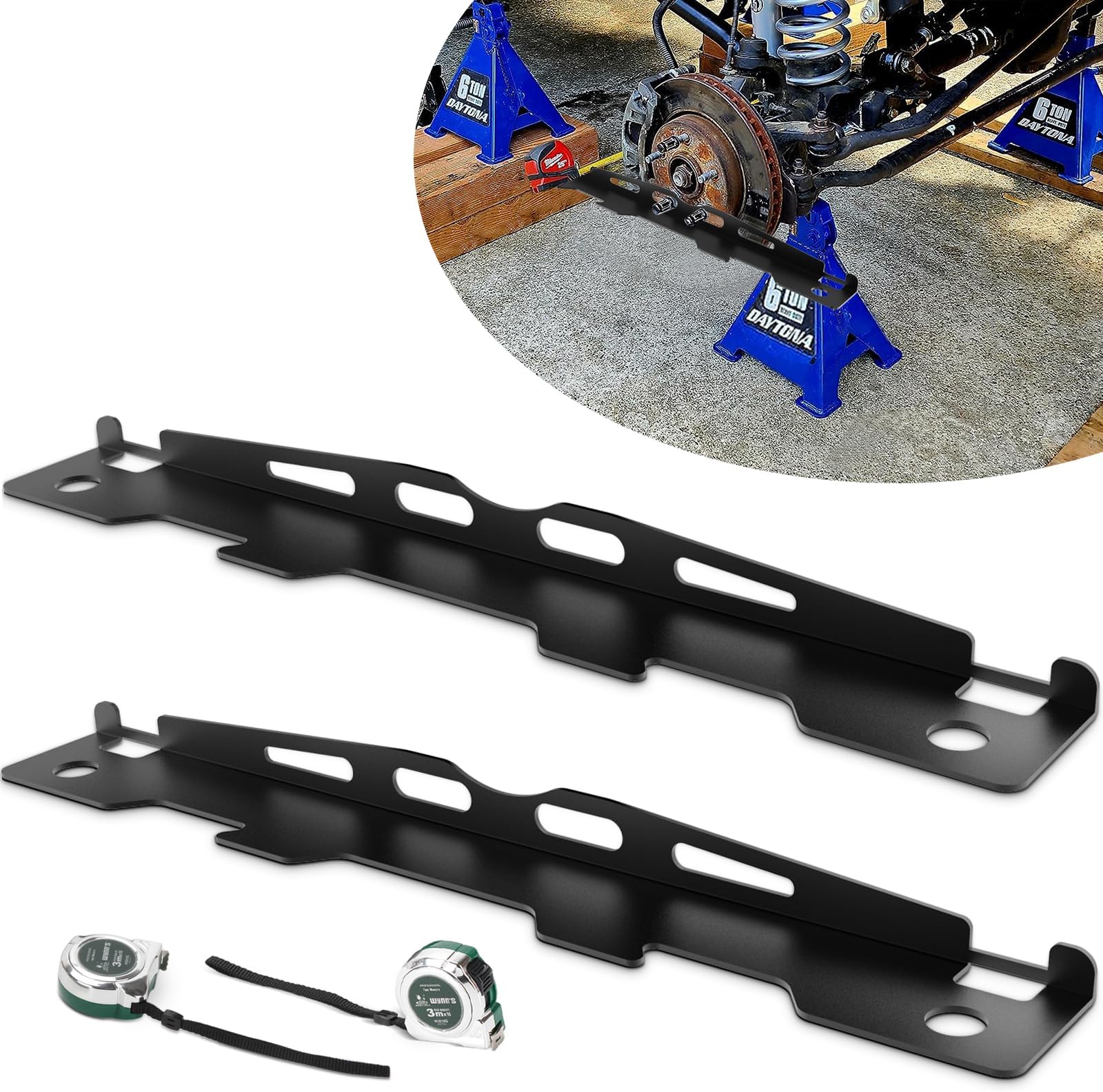 Amazon.com: 2 Pack - Wheel Toe Alignment Tool Plate - Comes with 2 Tape ...