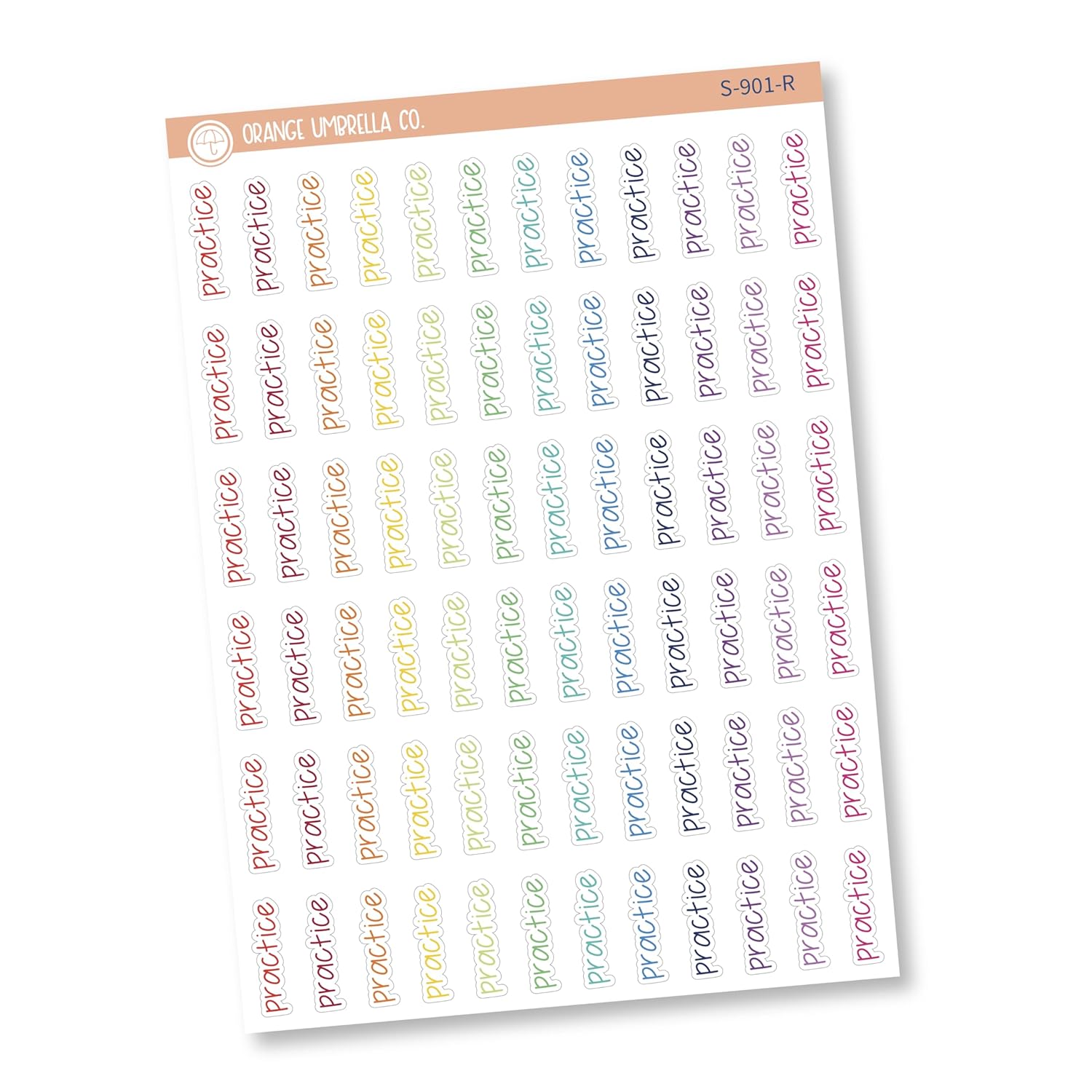 Amazon.com: Practice Stickers, Script "Practice" Stickers for Planner ...