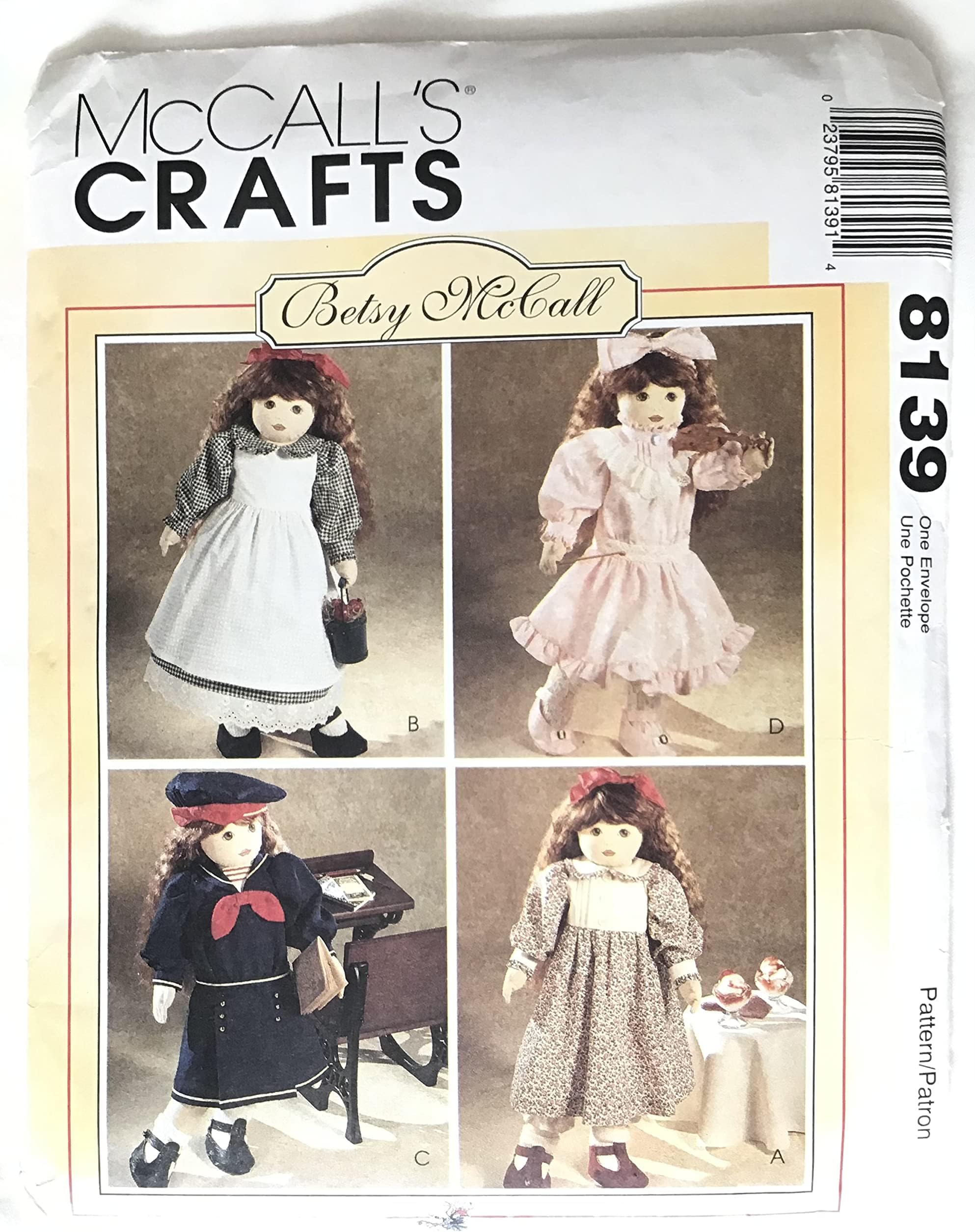 Amazon.com: McCalls Baby Doll Clothing Pattern #5347 : Arts, Crafts ...
