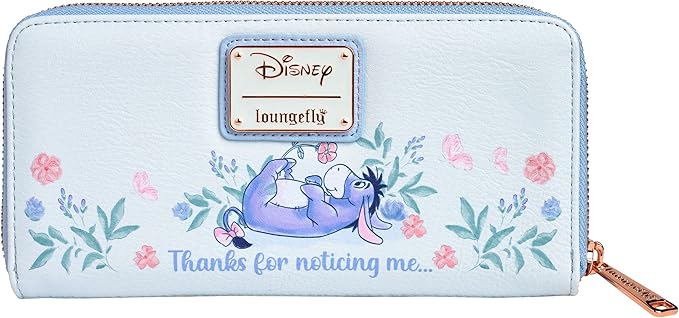 Loungefly Disney Eeyore Wallet Zip Around Clutch, Blue : Amazon.co.uk ...