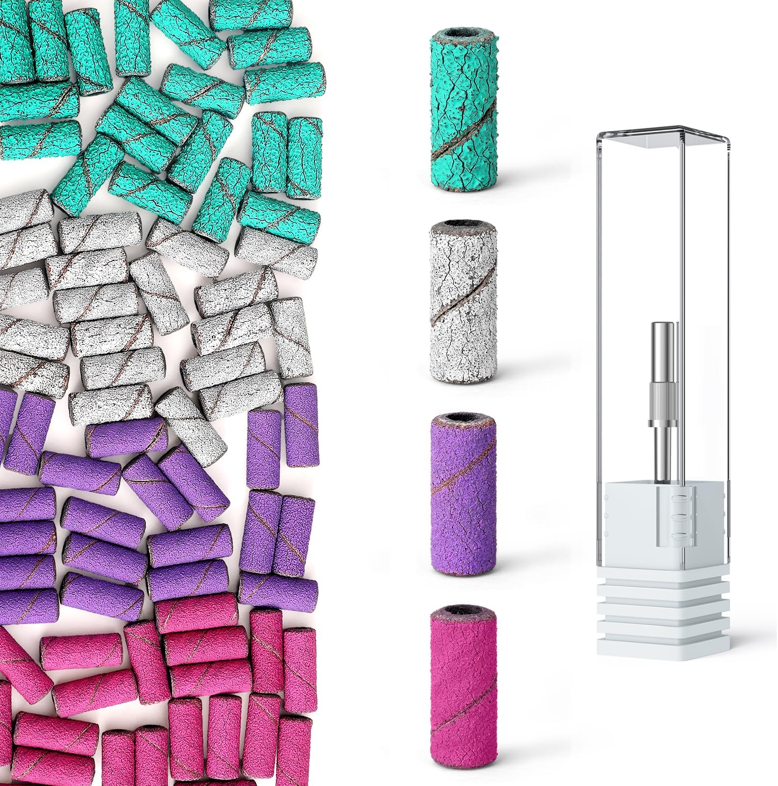 Amazon.com: 120Pcs Small Sanding Bands for Nail Drill, Mini Sanding ...