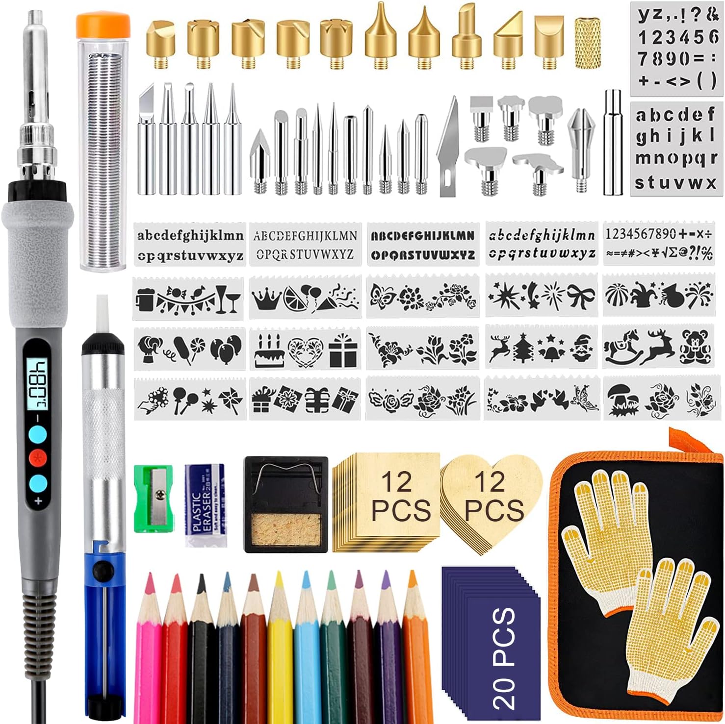 Amazon.com: Wood Burning kit - 122Pcs Professional Wood Burning Tool ...