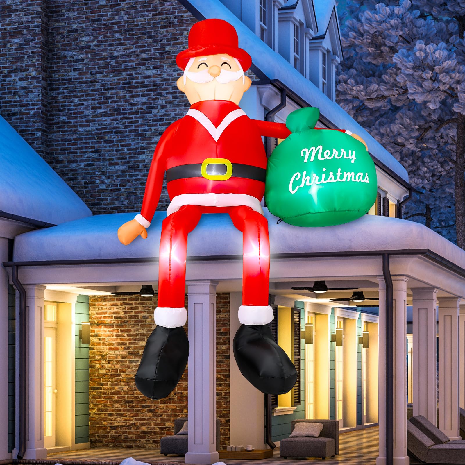 Snapklik.com : Santa Christmas Inflatable 5.9 Ft Large Christmas Santa ...