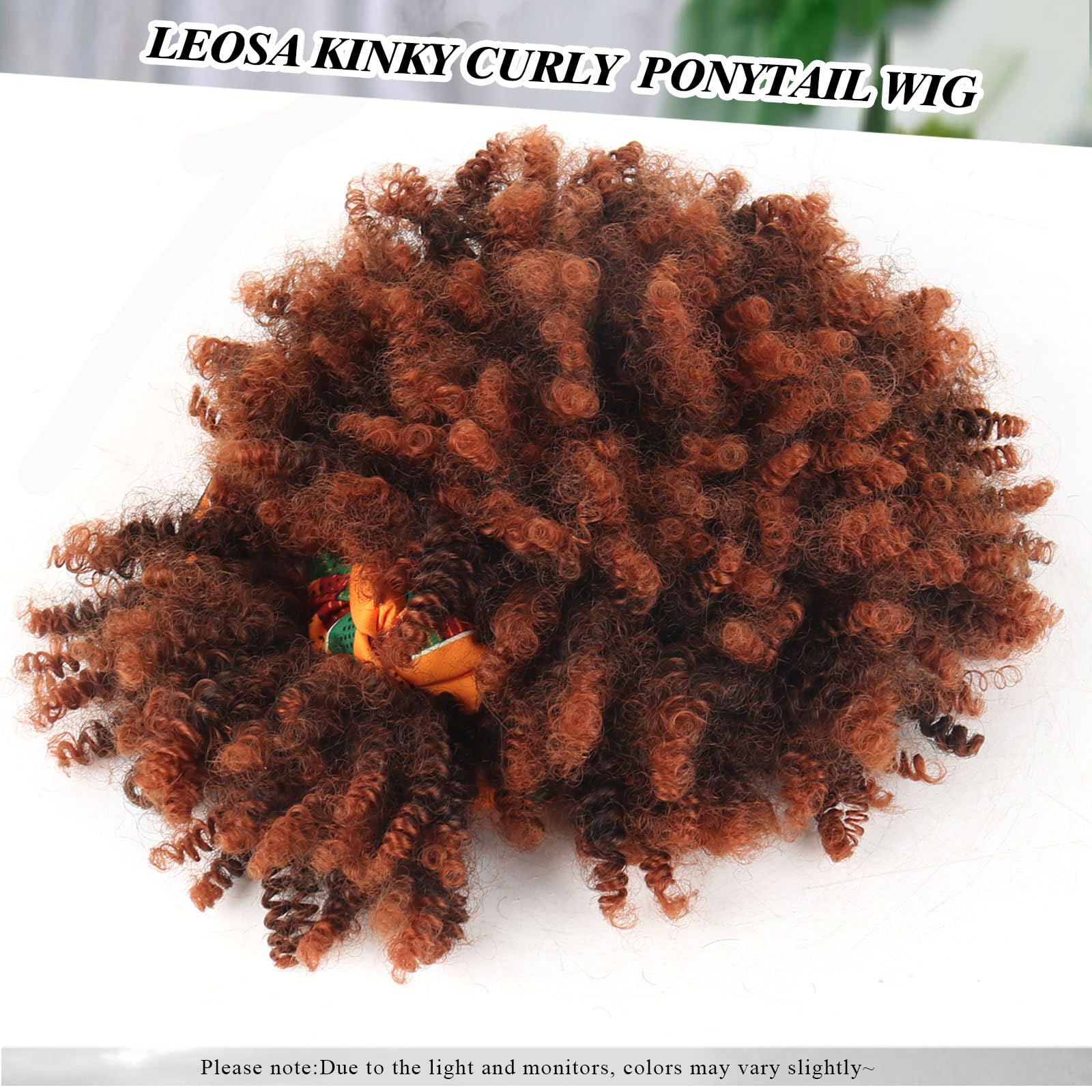 Snapklik.com : LEOSA Kinky Curly Wigs For Black Women Head Wrap Wigs 2 ...
