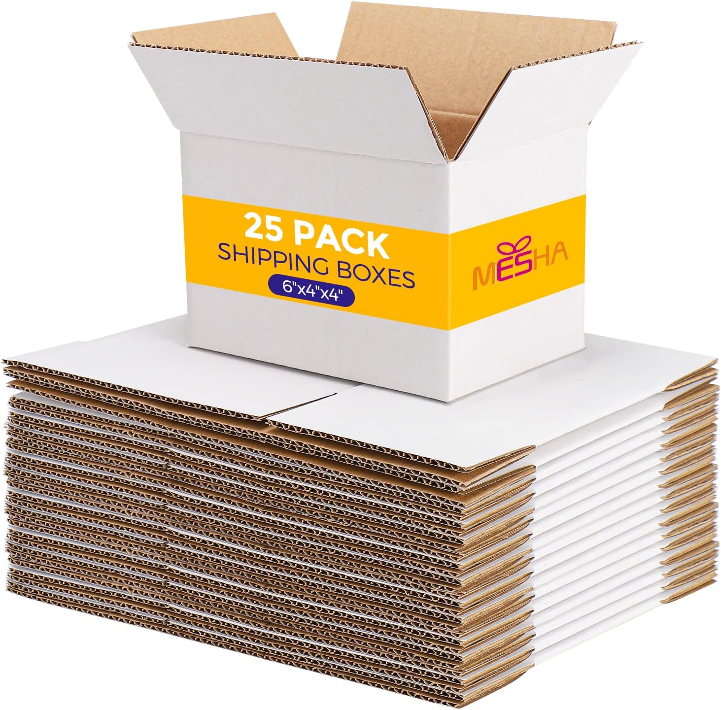 Amazon.com: 25 EcoSwift 6x6x4 Corrugated Cardboard Packing Boxes ...