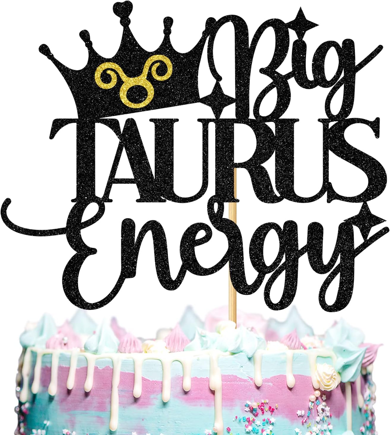 Amazon.com: Big Taurus Energy Cake Topper, Happy Taurus Birthday Cake ...