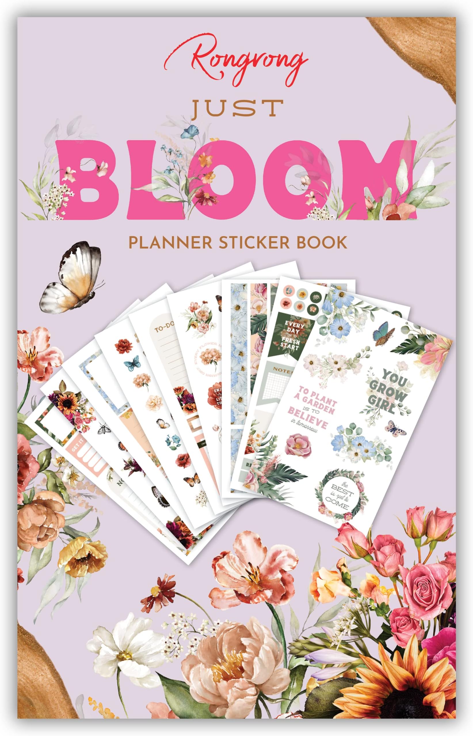 Amazon.com: Rongrong Time to Date Planner Stickers Book for Planners ...