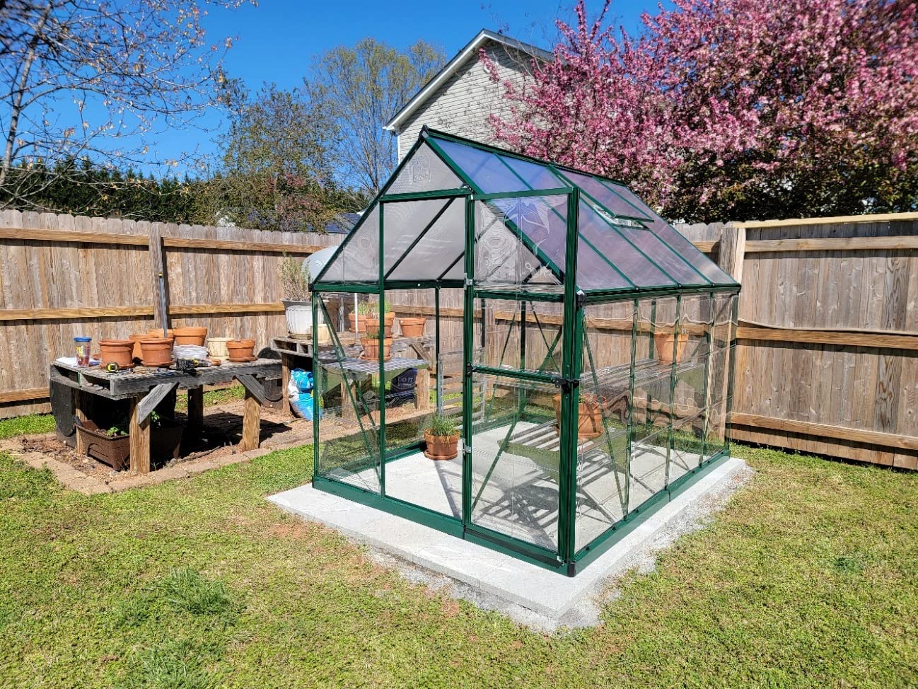 $62/mo - Finance Palram - Canopia Hybrid 6' x 8' Greenhouse - Silver ...