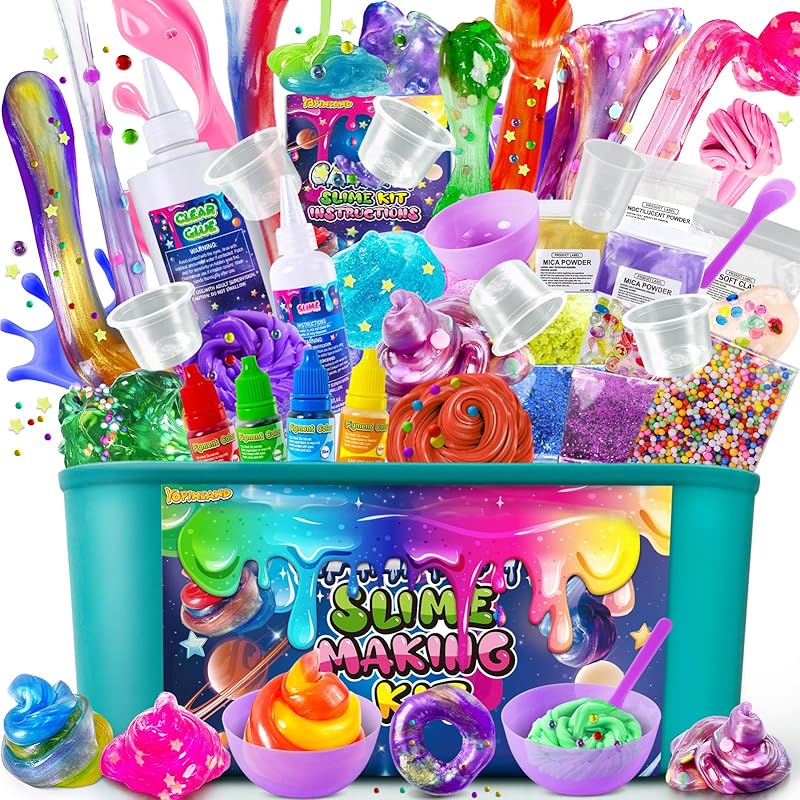 DIY Slime Kit, Galaxy Slime Making Kit for Girls, Butter Slime, Foam ...